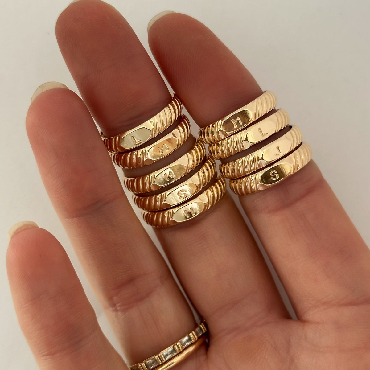 Initial Signet Ring GF – Rune and Light
